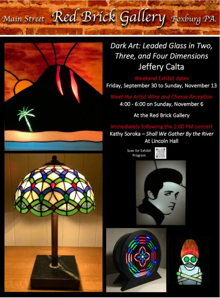 Jeffery Calta: Dark Art: Leaded Glass In 2, 3, & 4 Dimensions + Donna ...