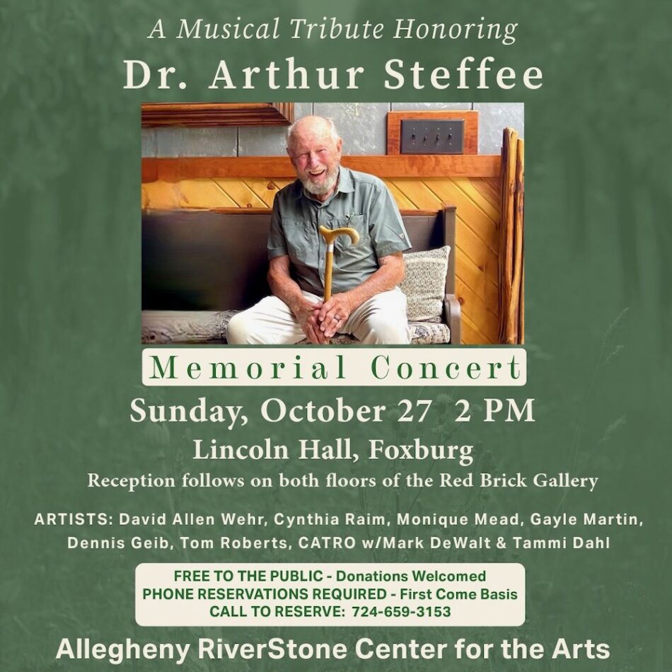 Dr Arthur Steffee Memorial Concert – Allegheny RiverStone Center for the Arts